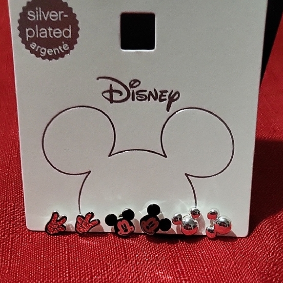 Disney | Accessories | Nwt Disney Silverplated Mickey Mouse Earrings ...